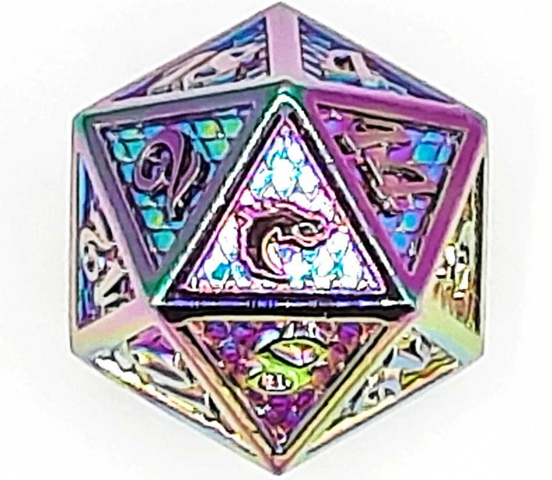 Dragon Scale Spectral Old School Dnd RPG Metal D20 - Etsy