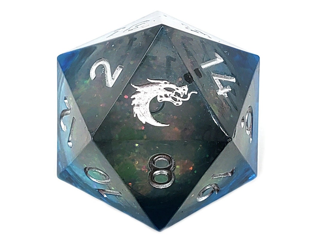 Midnight Fury - Sharp-edged Liquid Infused 22mm D20 - Etsy