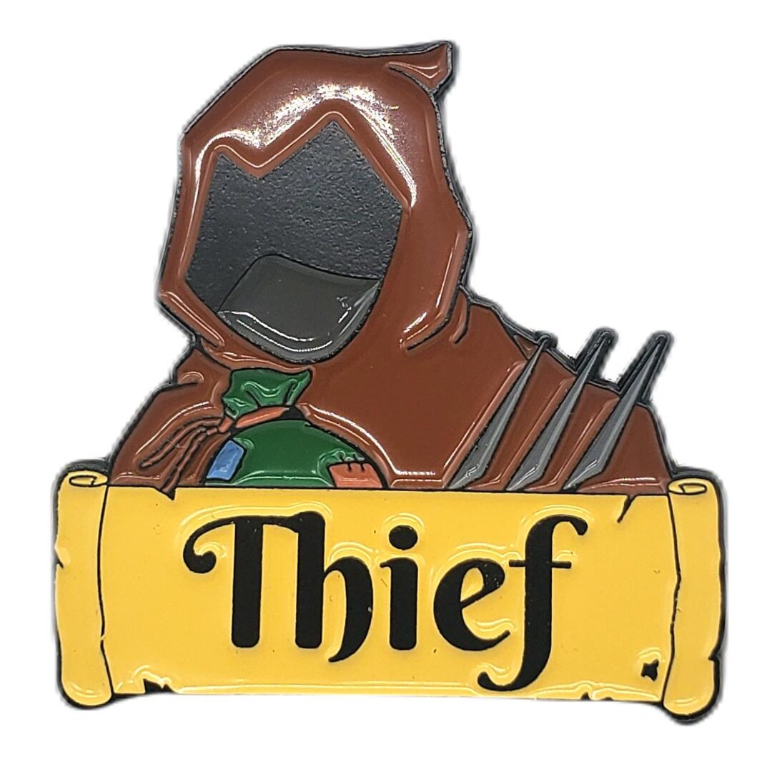 Thief Class Dnd Old School Collectable Pin - Etsy