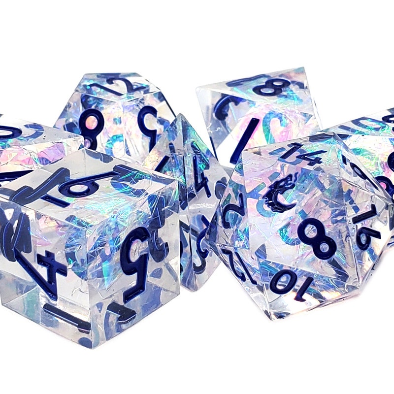 Clear Dice Set - Etsy