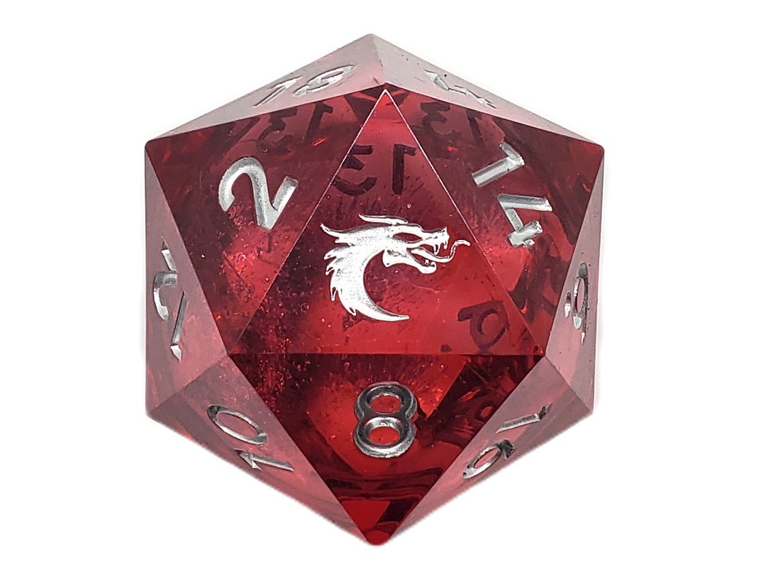 Crimson Fury - Sharp-edged Liquid Infused 35mm D20 - Etsy