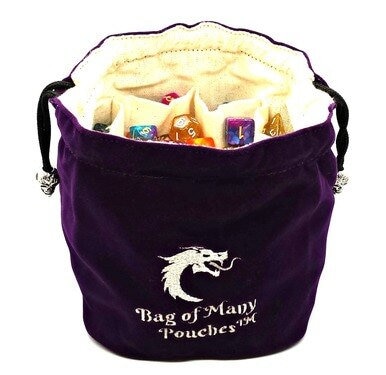 Bag of Many Pouches Rpg Dnd Dice Bag W/ Organizer Pockets: - Etsy