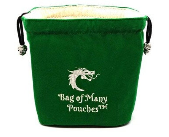 Bag of Many Pouches Rpg Dnd Dice Bag W/ Organizer Pockets: - Etsy