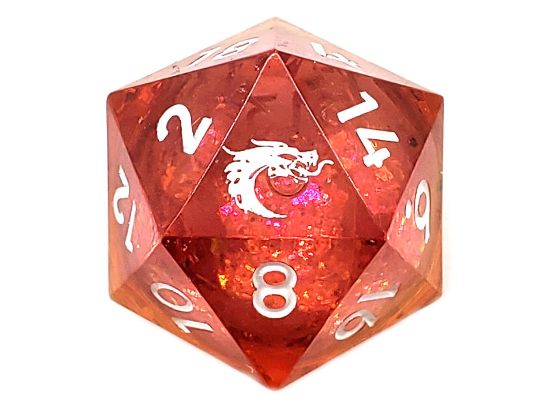 Sunrise Fury - Sharp-edged Liquid Infused 22mm D20 - Etsy