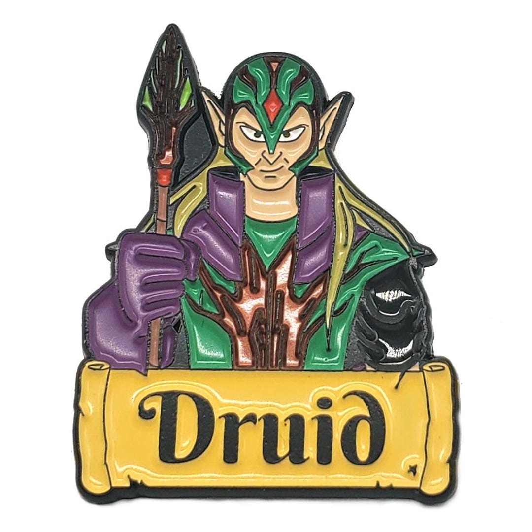 Druid Class Dnd Old School Collectable Pin - Etsy