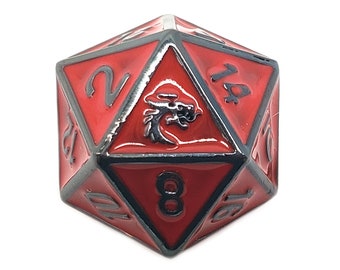 Old School Dnd Rpg Metal D20: Elven Forged Metallic Green - Etsy