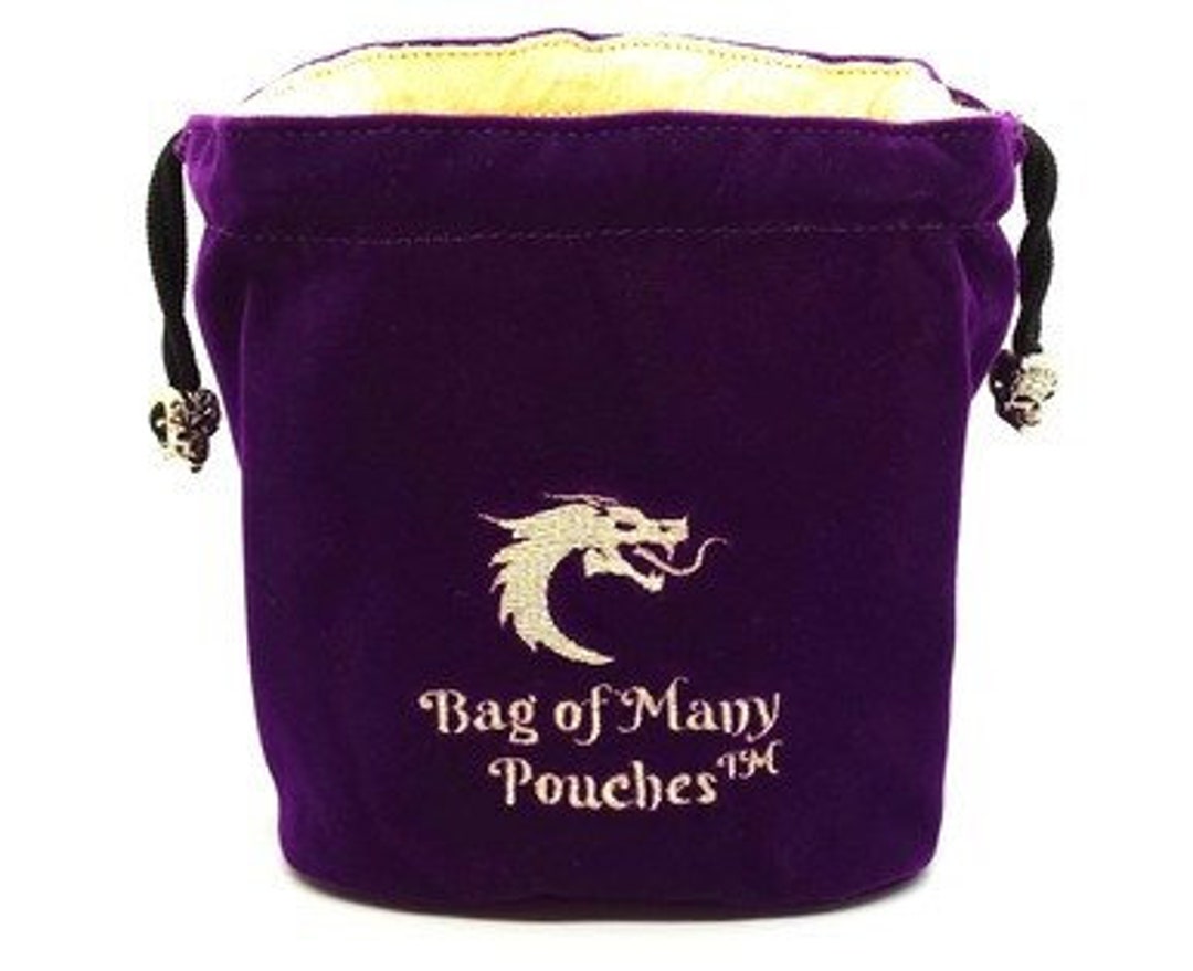 Bag of Many Pouches Rpg Dnd Dice Bag W/ Organizer Pockets: Purple - Etsy