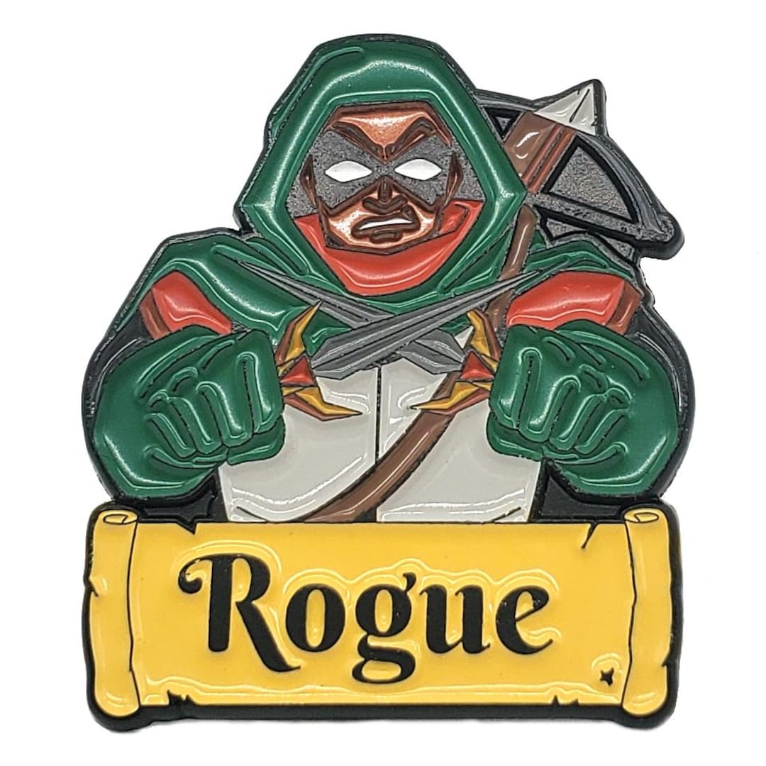 Rogue Class Dnd Old School Collectable Pin - Etsy