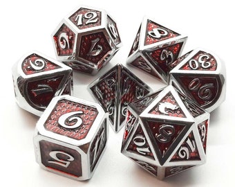 Dwarven Forged Ancient Gold Old School 7 Piece Dnd Rpg Metal Dice Set ...