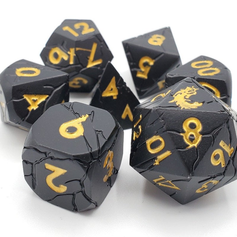 Black Dice Set - Etsy