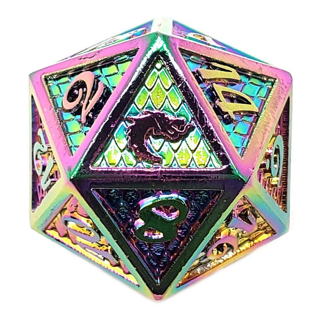 Dragon Scale - Spectral Old School Dnd RPG Metal D20 - Etsy