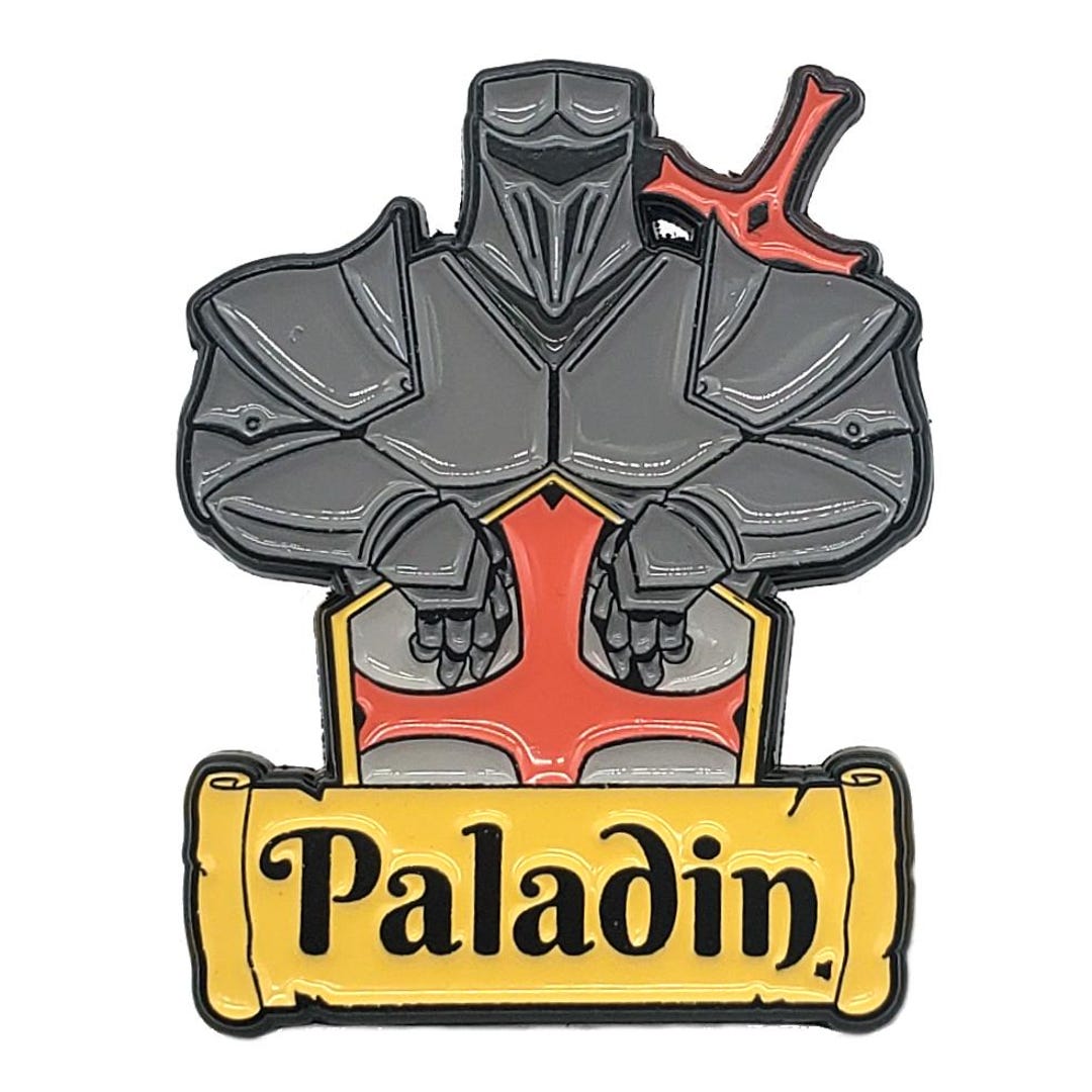 Paladin Class Dnd Old School Collectable Pin - Etsy