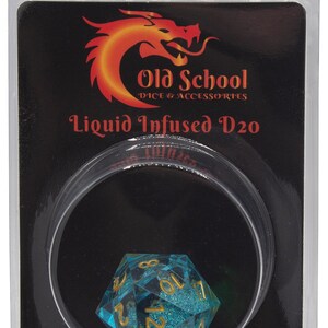Azure Fury - Sharp-edged Liquid Infused 22mm D20 - Etsy