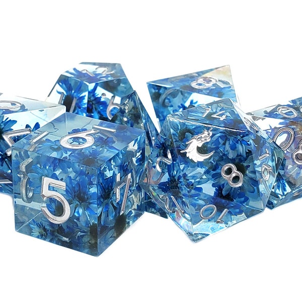 Dnd Dice Flowers Blue - Etsy