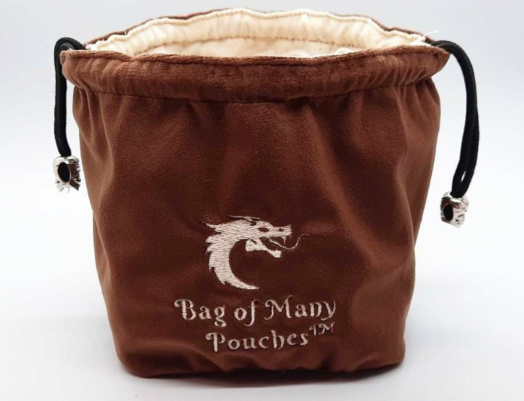 Bag of Many Pouches RPG Dnd Dice Bag W/ Organizer Pockets: Brown - Etsy