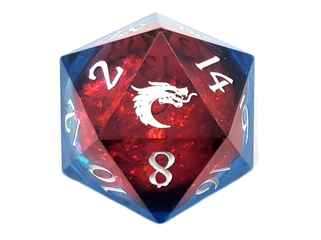 Space Nebula Fury - Sharp-edged Liquid Infused 22mm D20 - Etsy