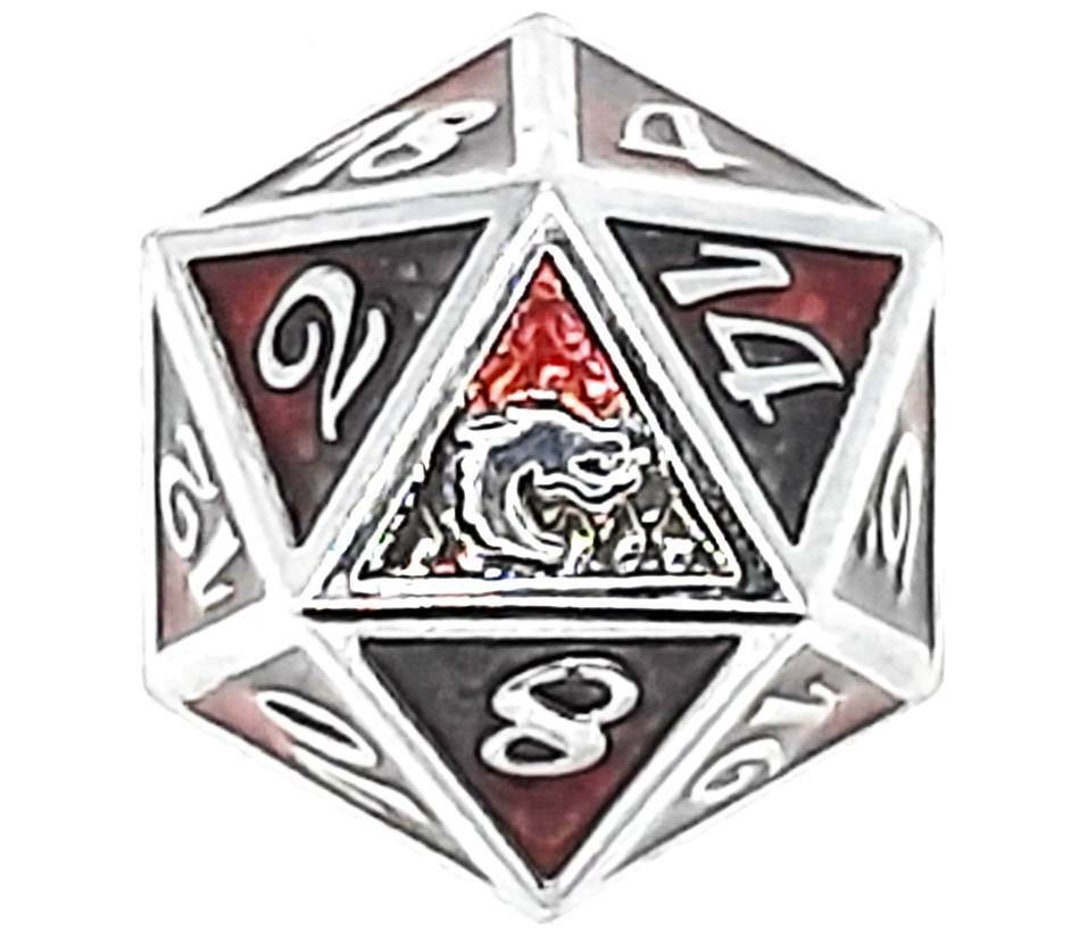 Dragon Scale Black & Red Old School Dnd RPG Metal D20 - Etsy