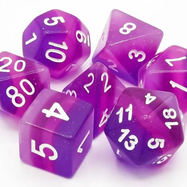 Purple Dice Set - Etsy