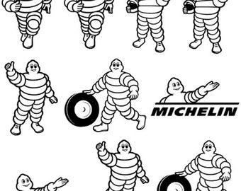 Michelin Man Stickers - Etsy