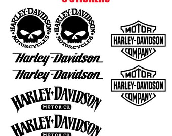 Harley davidson windshield decal | Etsy Nederland