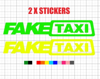 Fake Taxi Stickers - Etsy