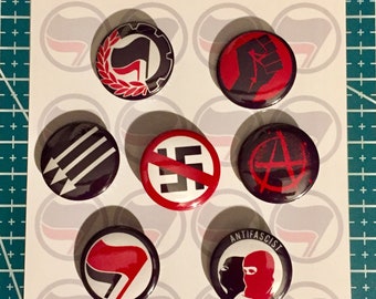 Antifa Pin Badge - Etsy