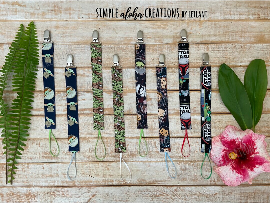 Star Wars Designs / Personalized Pacifier Clip / Star Wars Fabric ...