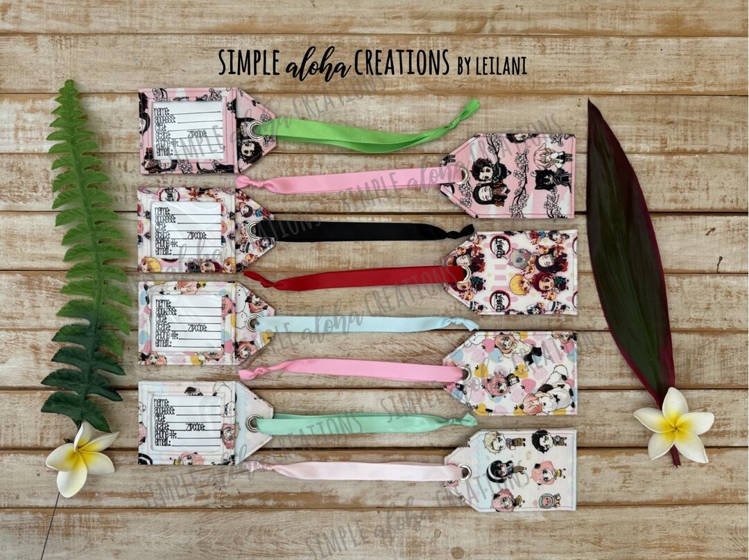 Anime Designs / Customized Luggage Tags / Personalized Bag Tags ...
