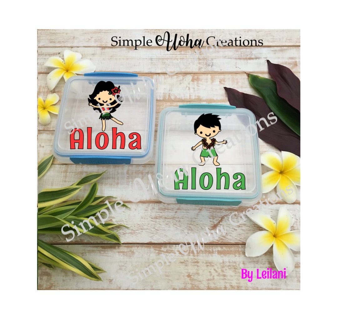 Snack Container / Personalized Sandwich Holder / Food Keeper With Lid ...