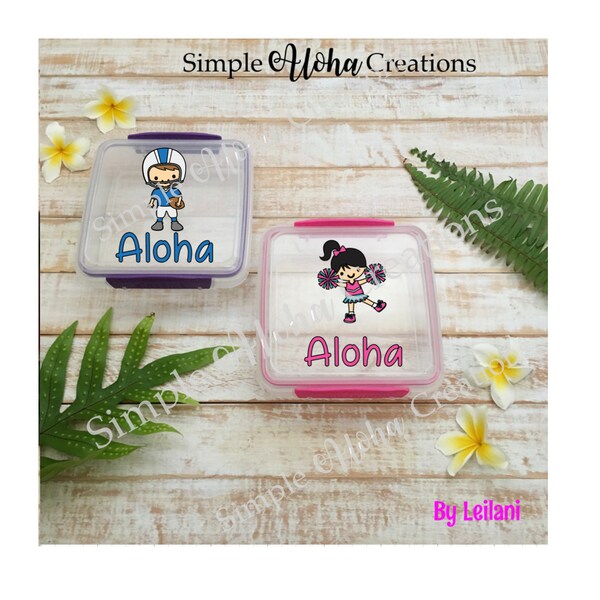 Lunch Box With Drink Holder - Etsy