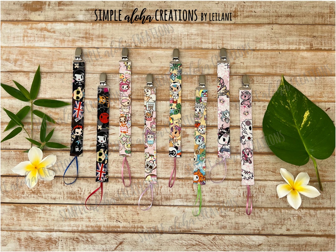 Toki Doki Designs / Toki Doki Fabric / Personalized Pacifier Clip ...