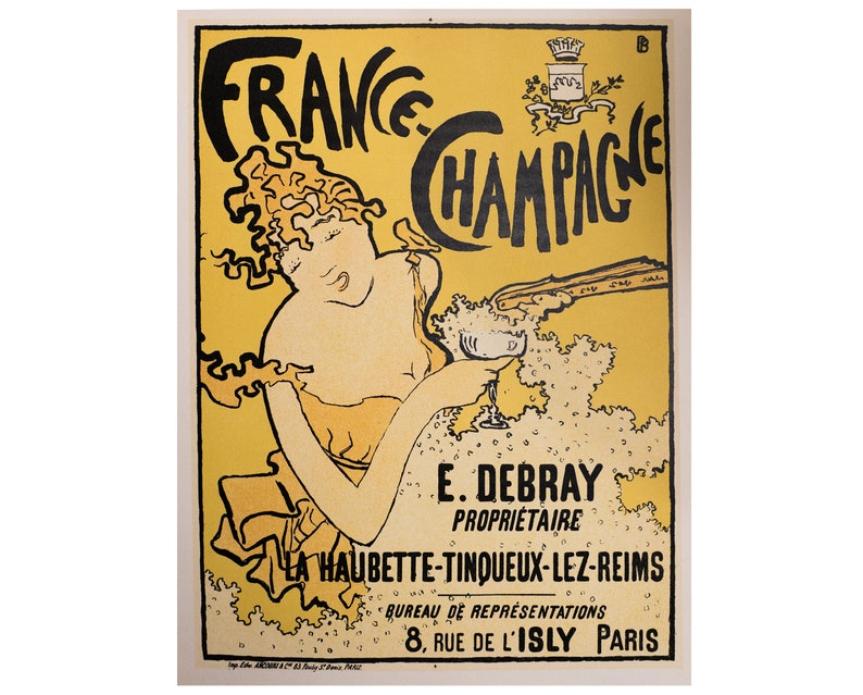 1891 Pierre Bonnard “france-champagne” Poster – Vintage 1950s ...