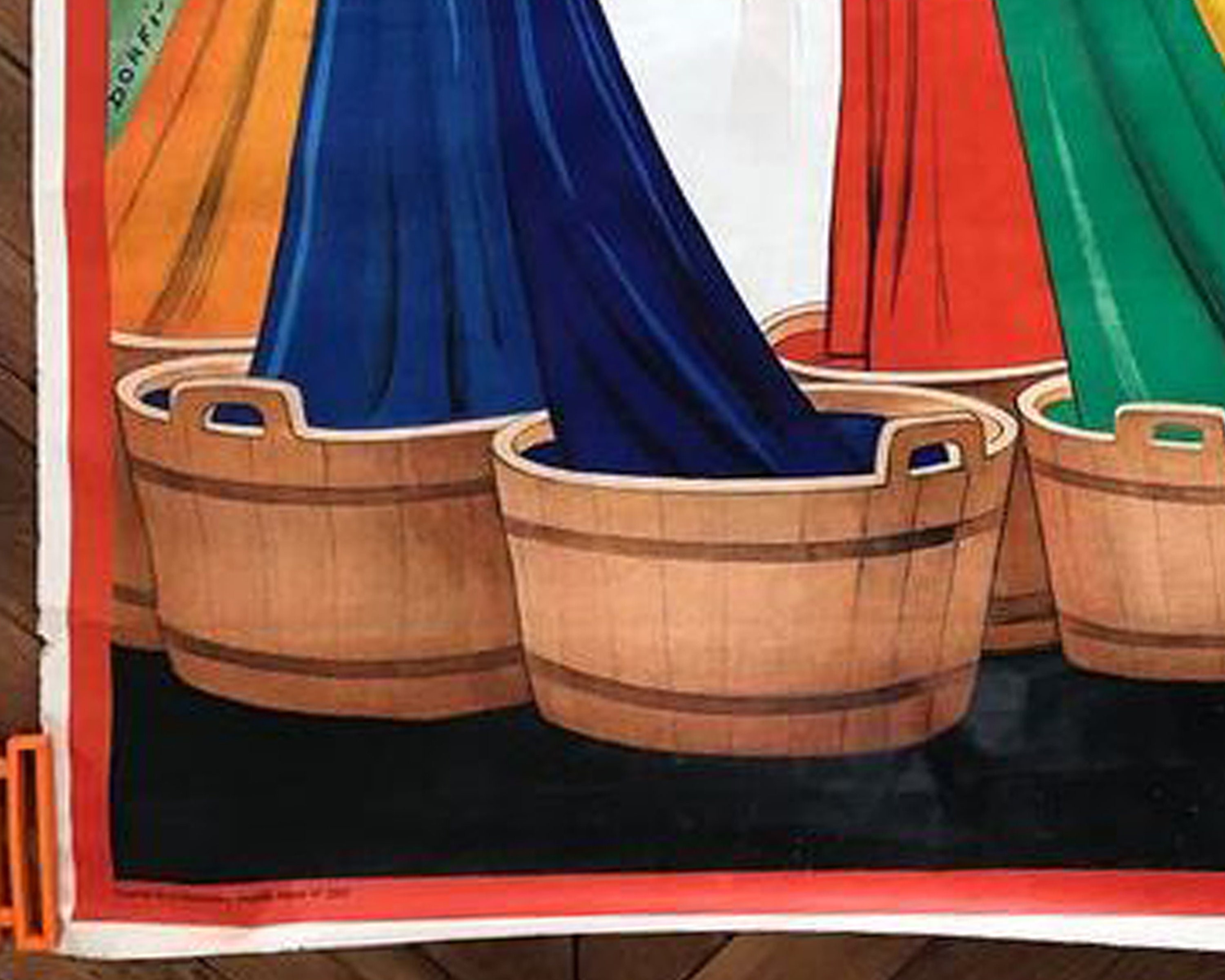 Original Vintage 20s Laudry Poster by Dorfi Featuring - Etsy