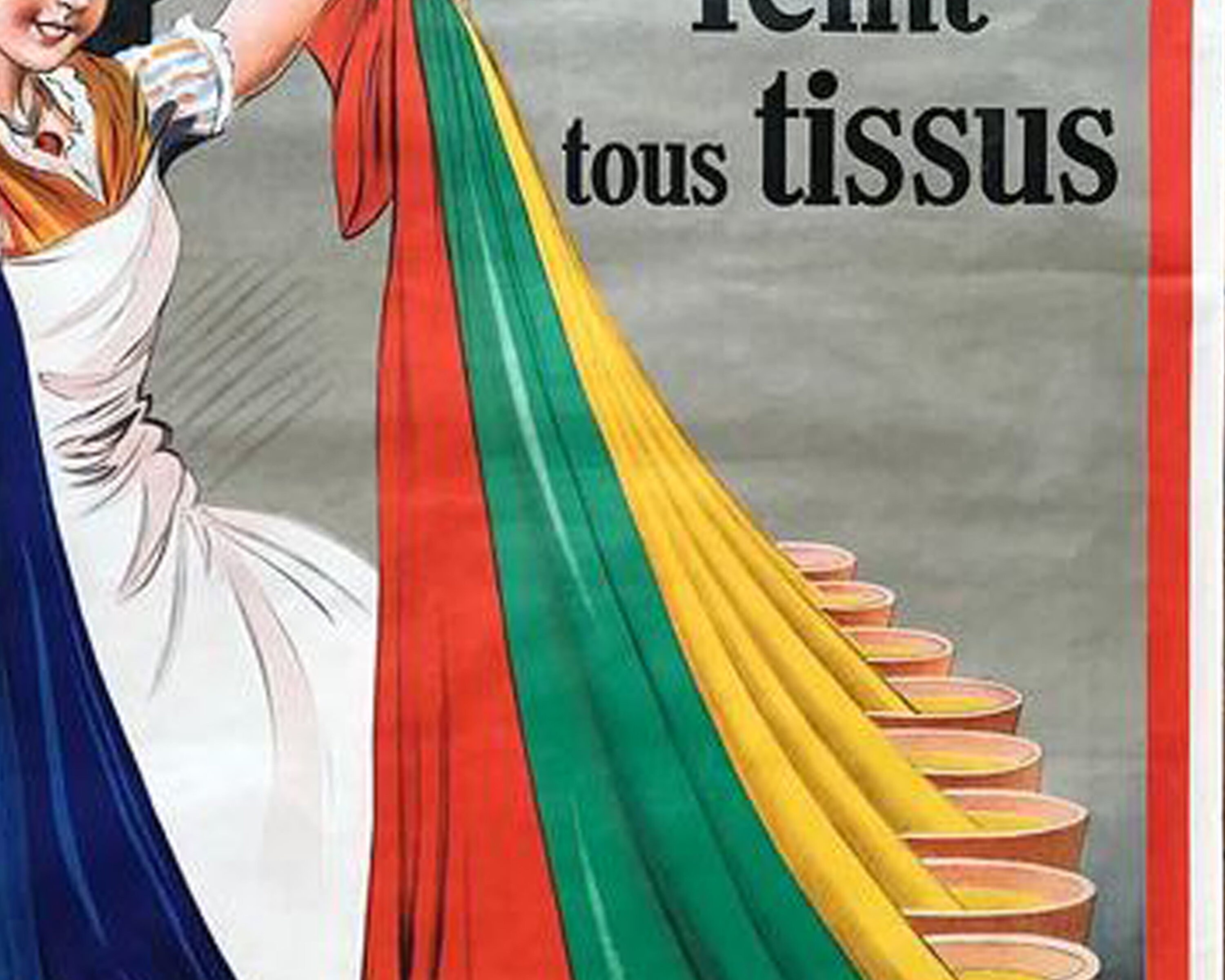 Original Vintage 20s Laudry Poster by Dorfi - Featuring L'alsacienne Teint Tous Tissus - 1920s ...