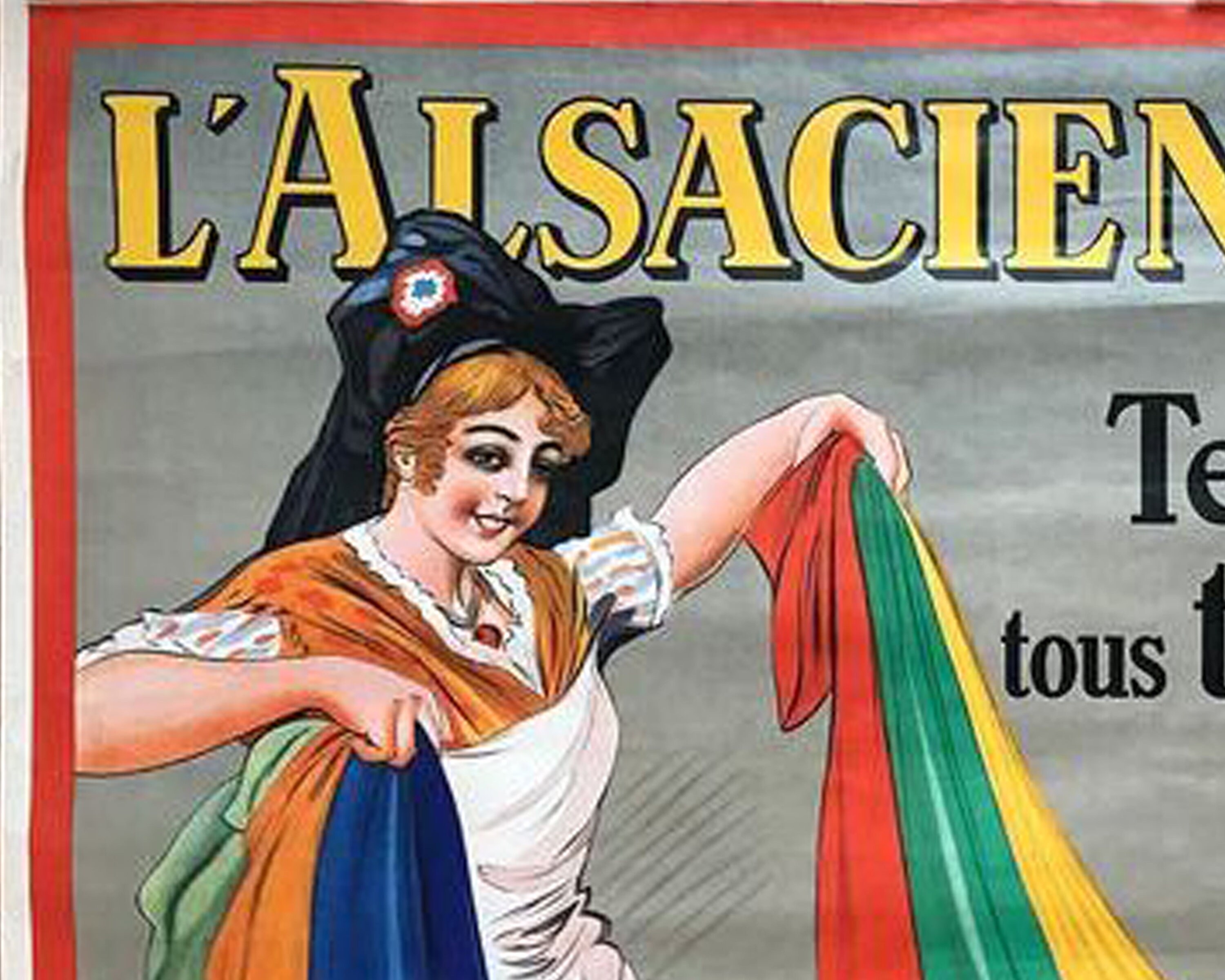 Original Vintage 20s Laudry Poster by Dorfi - Featuring L'alsacienne Teint Tous Tissus - 1920s ...