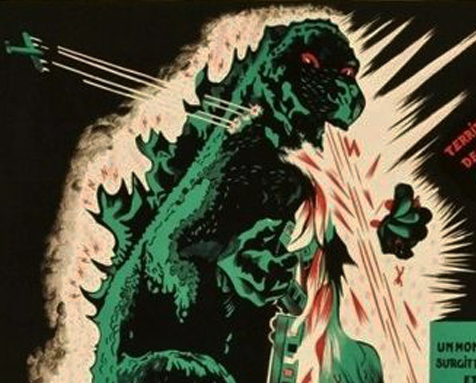 Original Vintage 50s French Godzilla Poster by A. Poucel | Etsy