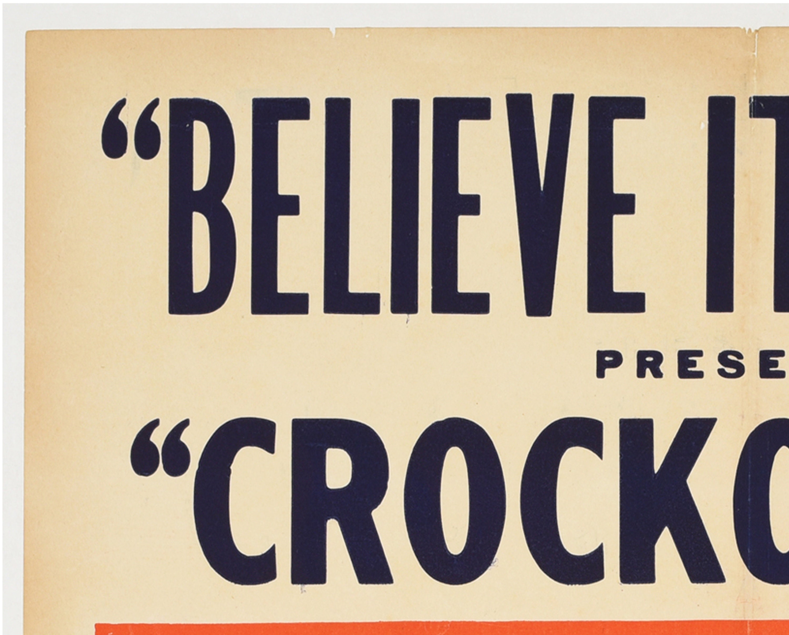 Original Vintage 30s Believe It or Not Oddities Poster by Leroy Robert ...