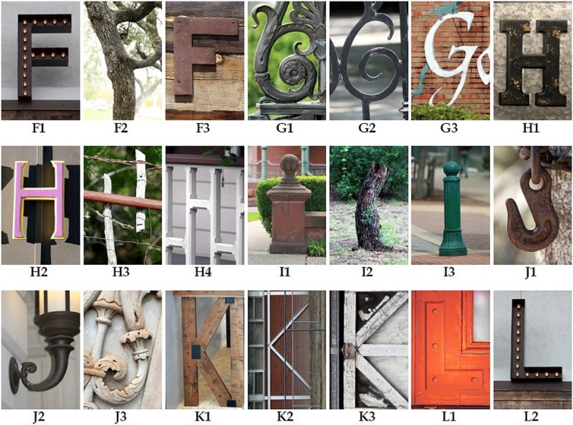 Alphabet Photo Tiles Personalized Custom Unique Gift Wedding Teacher ...