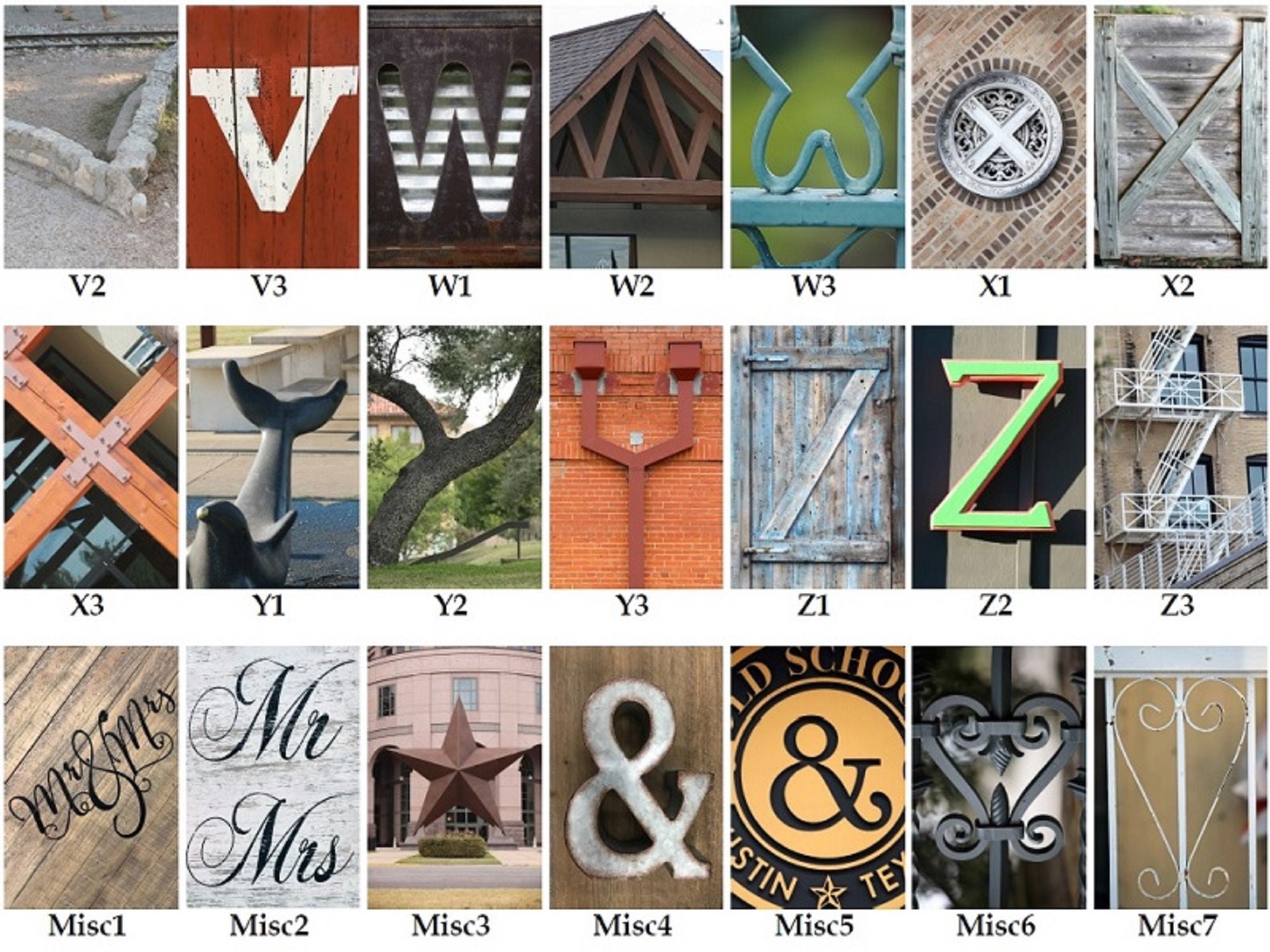 Alphabet Photo Tiles Personalized Custom Unique Gift Wedding Teacher ...