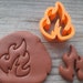 Burning Flame Cutter Fire Flames Cutter Fire Polymer Clay - Etsy