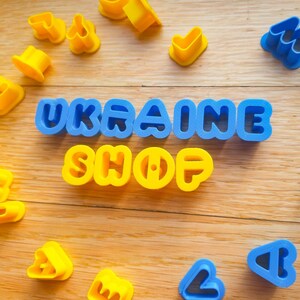 Mini Tiny Alphabet Letters Polymer Clay Cutter, Miniature English ...