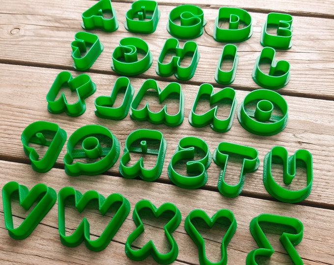 Mini Tiny Alphabet Letters Polymer Clay Cutter Miniature - Etsy