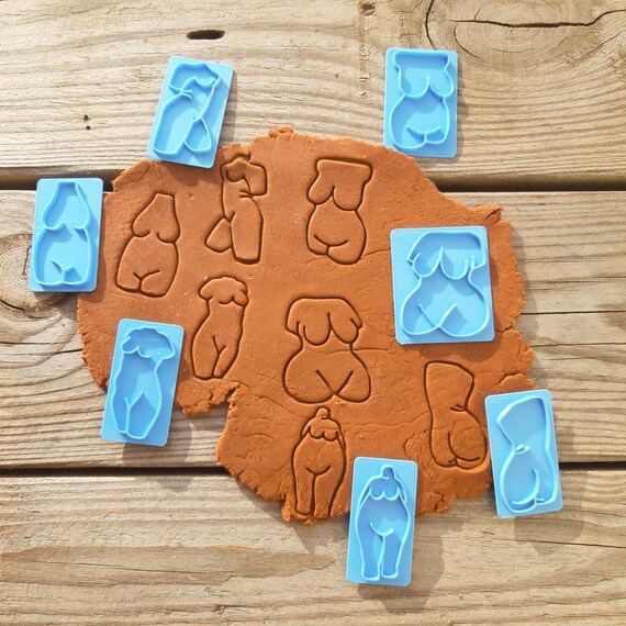 Women Shape Polymer Clay Stamp Plus Size Female Bodies Clay | Etsy