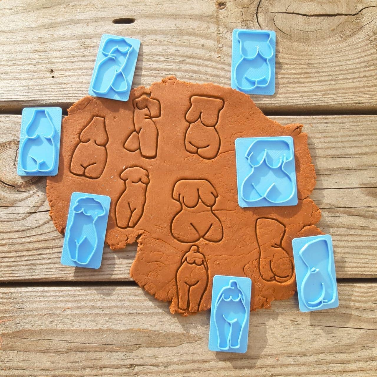 Women Shape Polymer Clay Stamp Plus Size Female Bodies Clay - Etsy