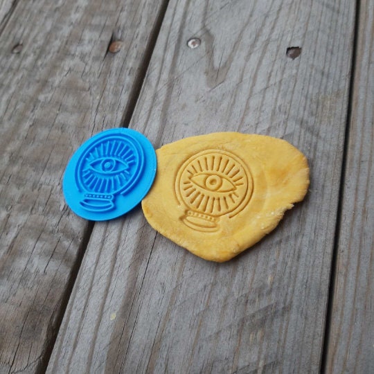 Mystic Evil Eyes Embosser Stamp Eye Embosser Stamp Polymer - Etsy