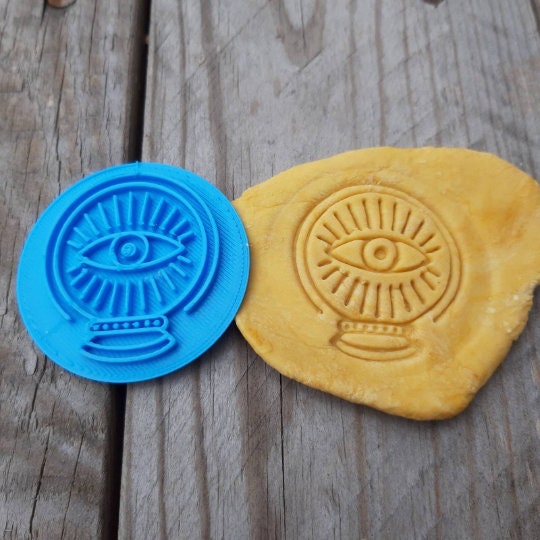 Mystic Evil Eyes Embosser Stamp Eye Embosser Stamp Polymer - Etsy