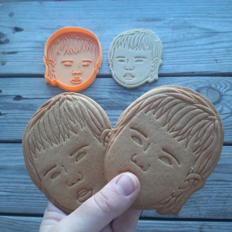 Baby Face Portrait Cookie Cutter for Birthday Decorations and - Etsy