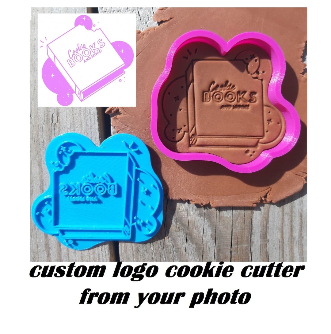Custom Logo Cookie Cutter, Custom Cookie Stamp, Customized Logo Cookie ...