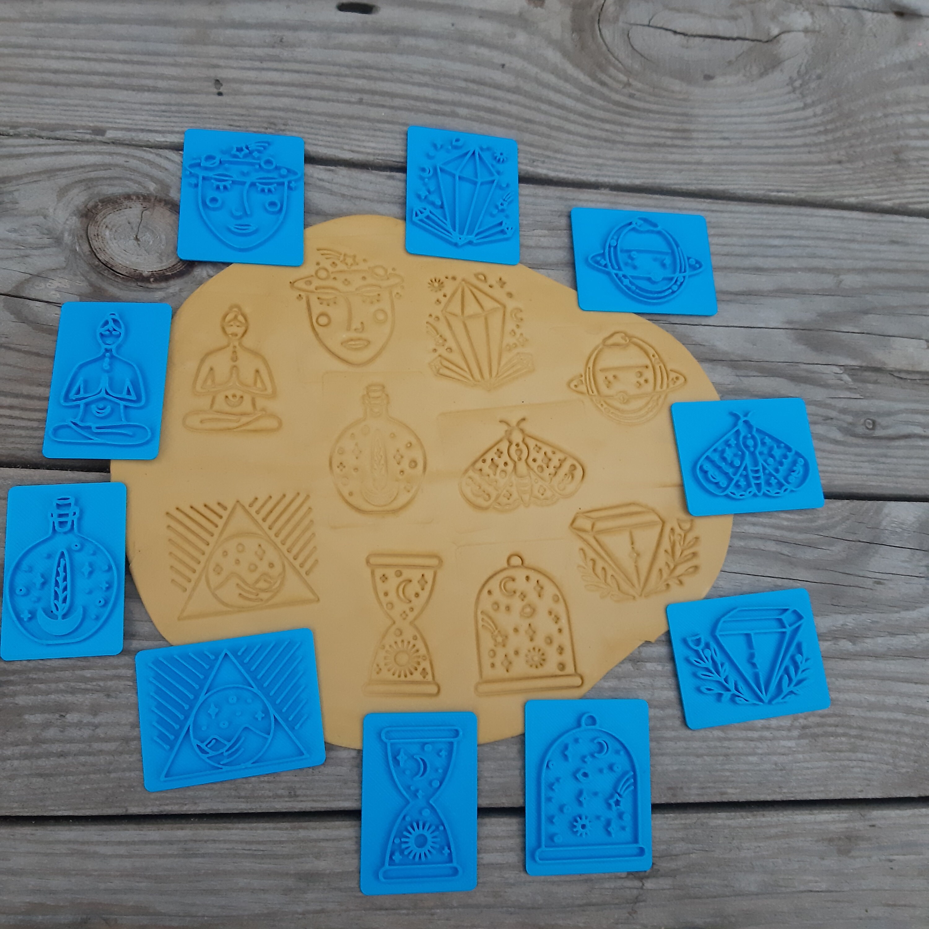 Bohemian Stamp Polymer Clay Boho Stamp Polymer Clay Art | Etsy UK