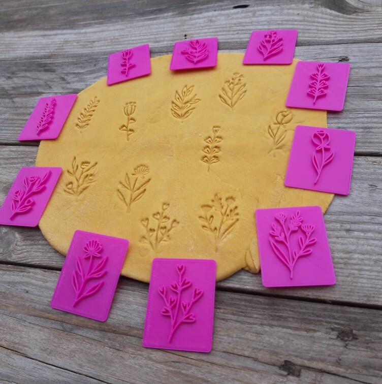 Polymer Clay Leaves Earring Texture Leaf Embosser Art - Etsy